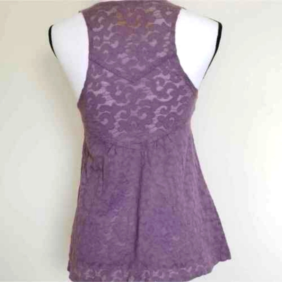 Free People | Tops | Free People Lace Racerback Tank Has Been Worn ...